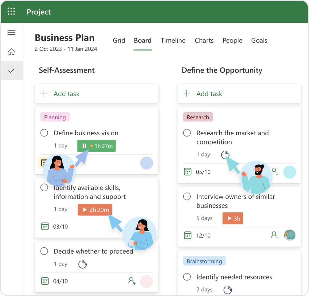 Time tracking for Microsoft Project by Timeneye
