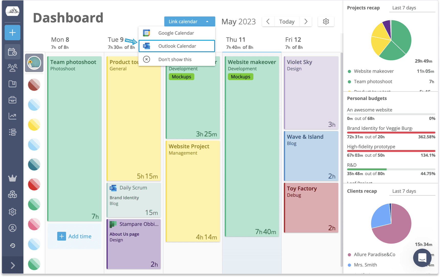 Optimizing Timeneye for Tracking 100+ Projects