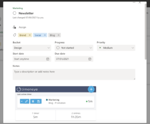 New! Timeneye Widget for Microsoft Edge