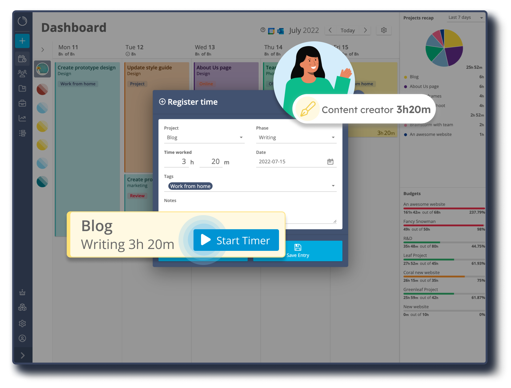 Why Timeneye - Time tracking